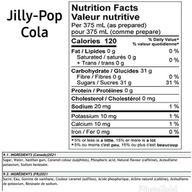 Jilly-Pop Cola Syrup – Soda Centre & Home Brewer's Retail