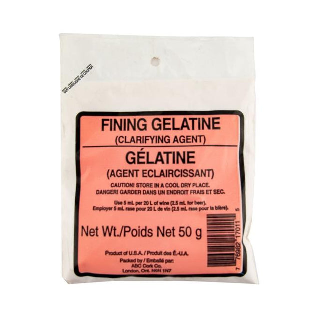 Fining Gelatine Clarifying Agent 50g – Soda Centre & Home Brewer's Retail